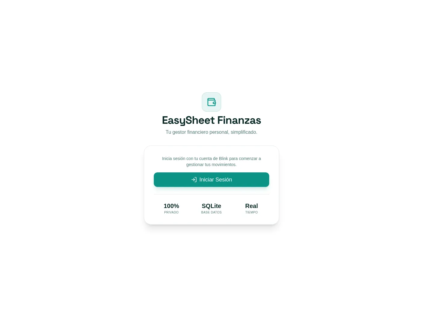EasySheet Finanzas