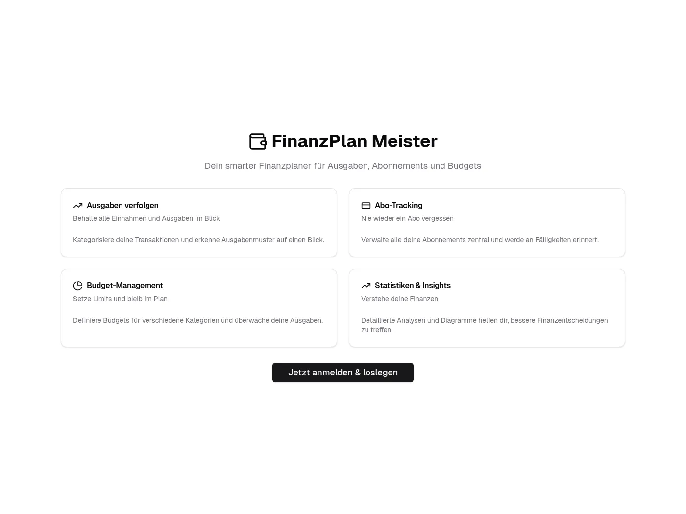FinanzPlan Meister