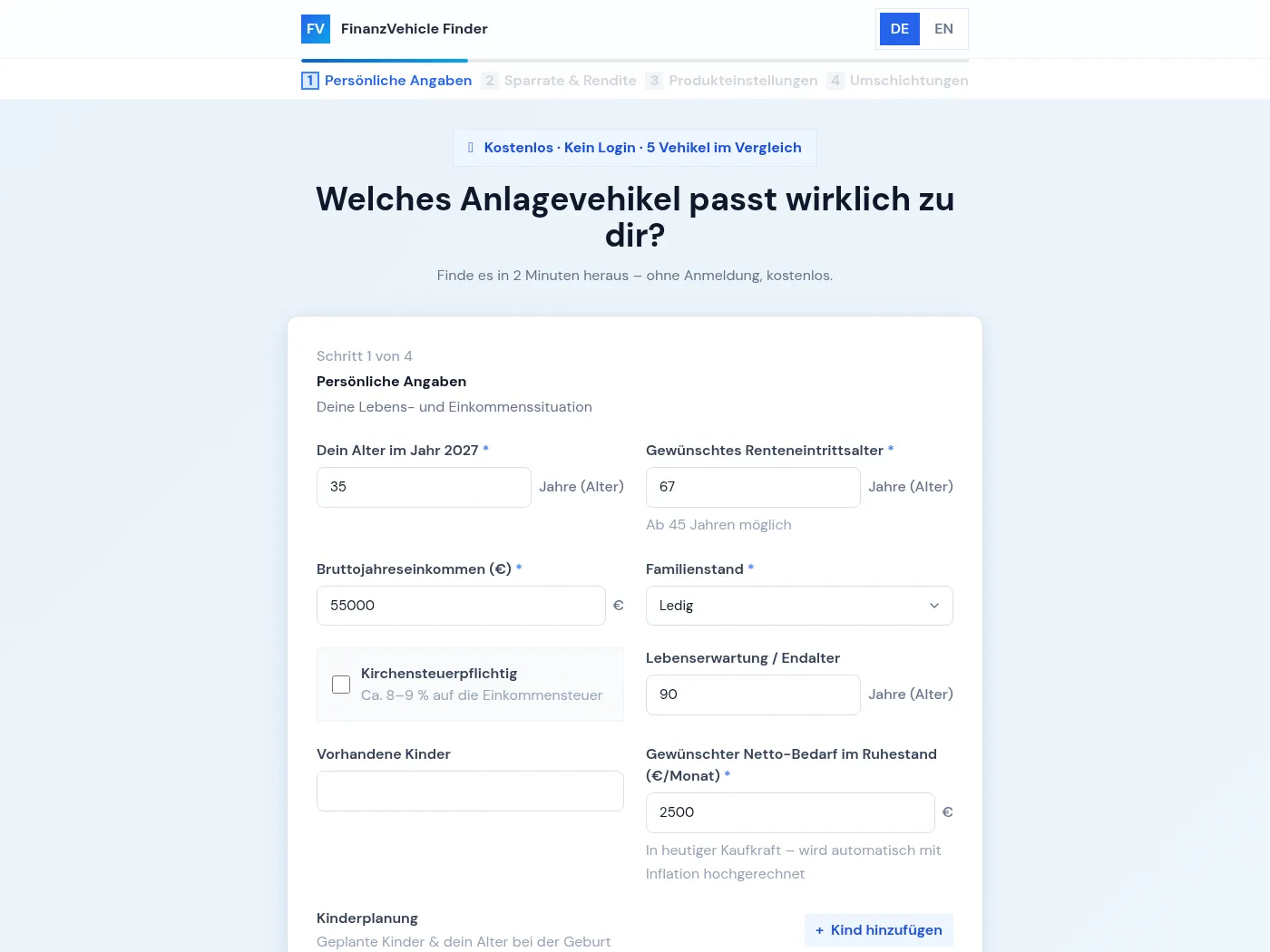 FinanzVehicle Finder