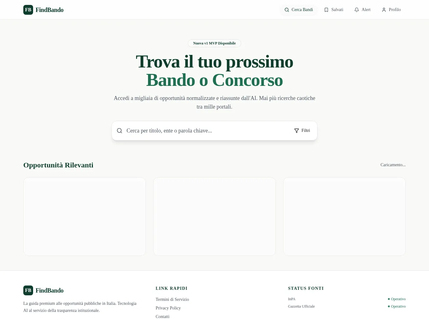 FindBando Opportunità Italiane
