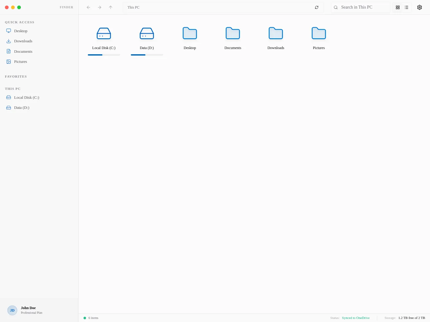 Finder for Windows