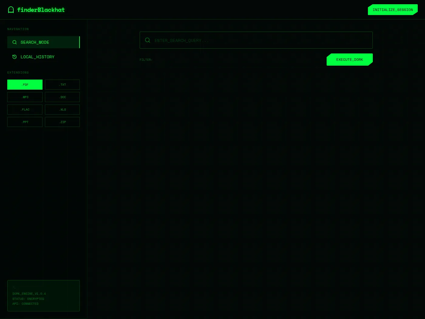 finderBlackhat Search Engine