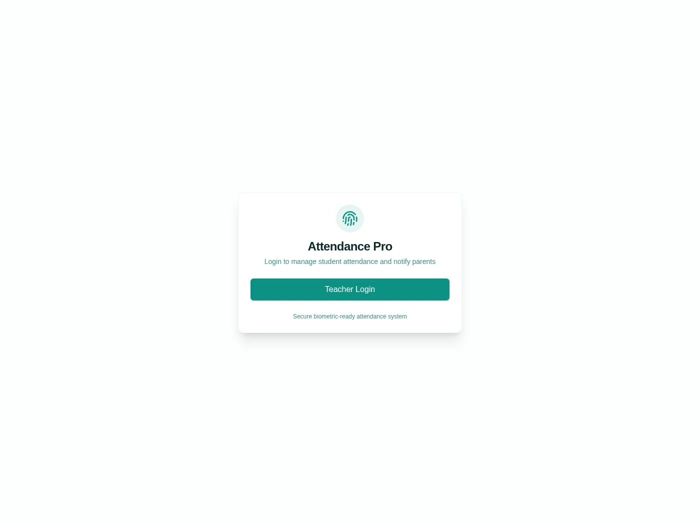 FingerPrint Attendance Pro