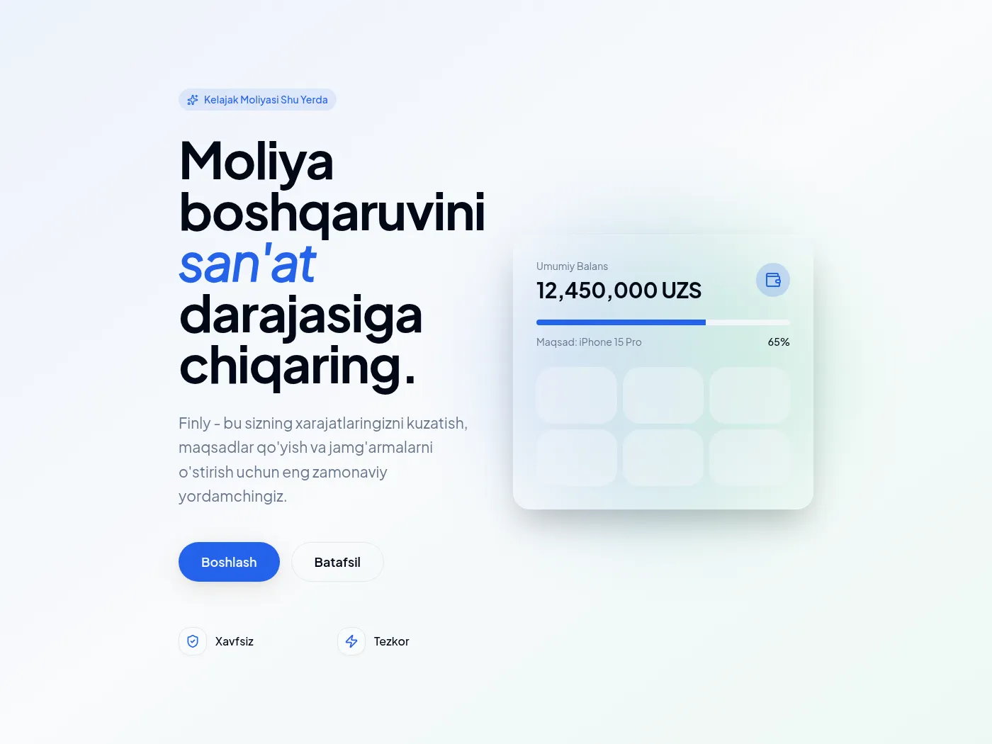 Finly Modern Finance Tracker