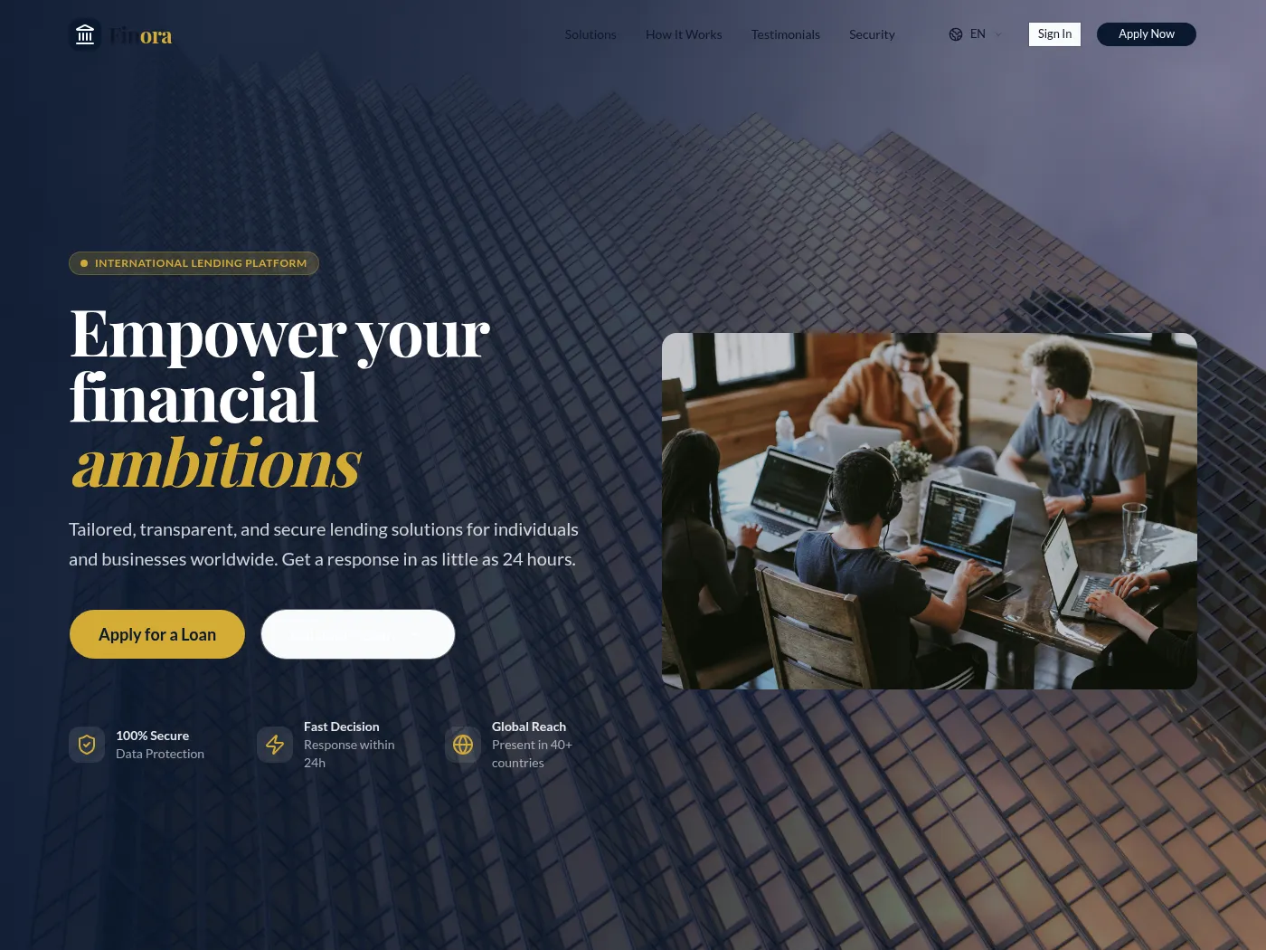 Finora Lending Platform