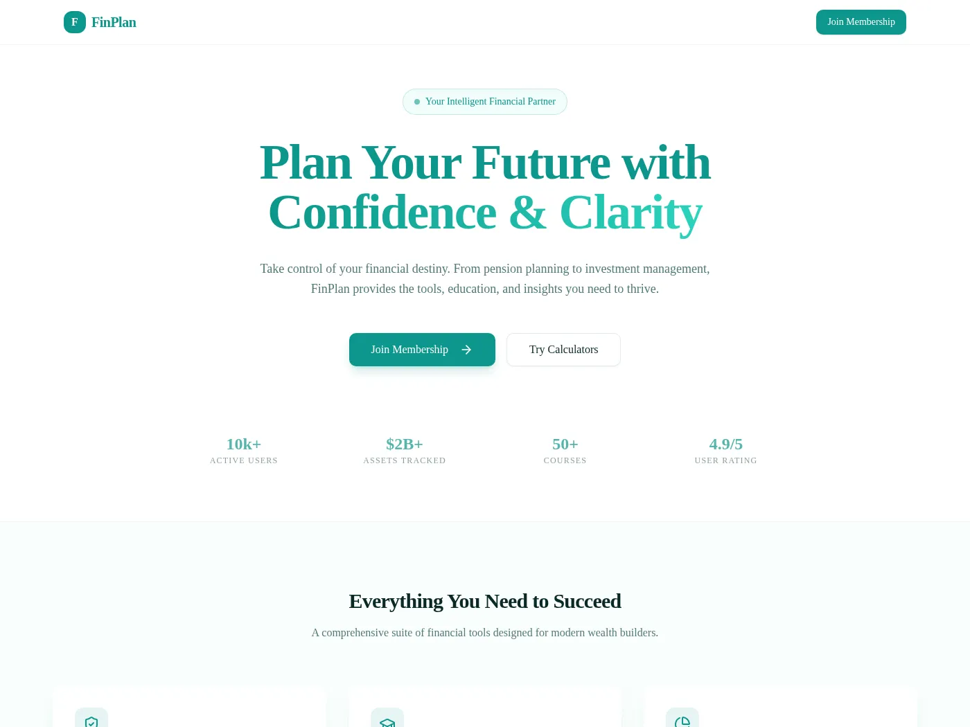 FinPlan Dashboard