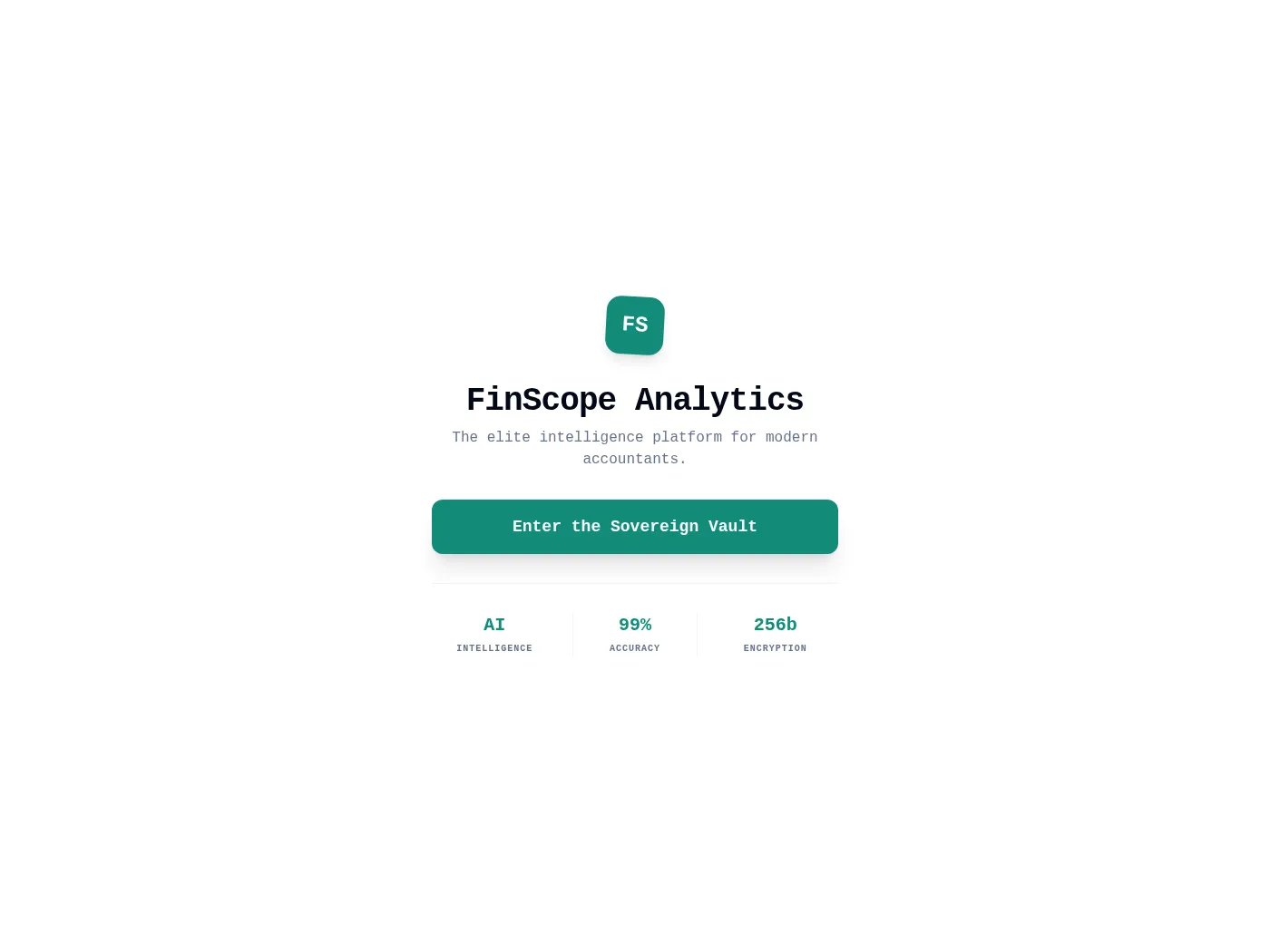 FinScope Analytics Platform