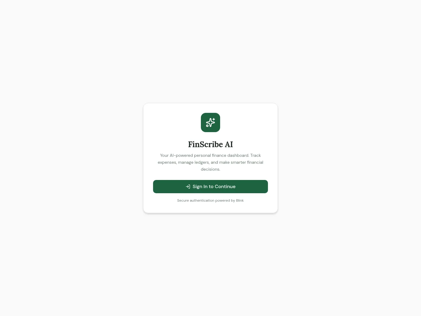 FinScribe AI Ledger