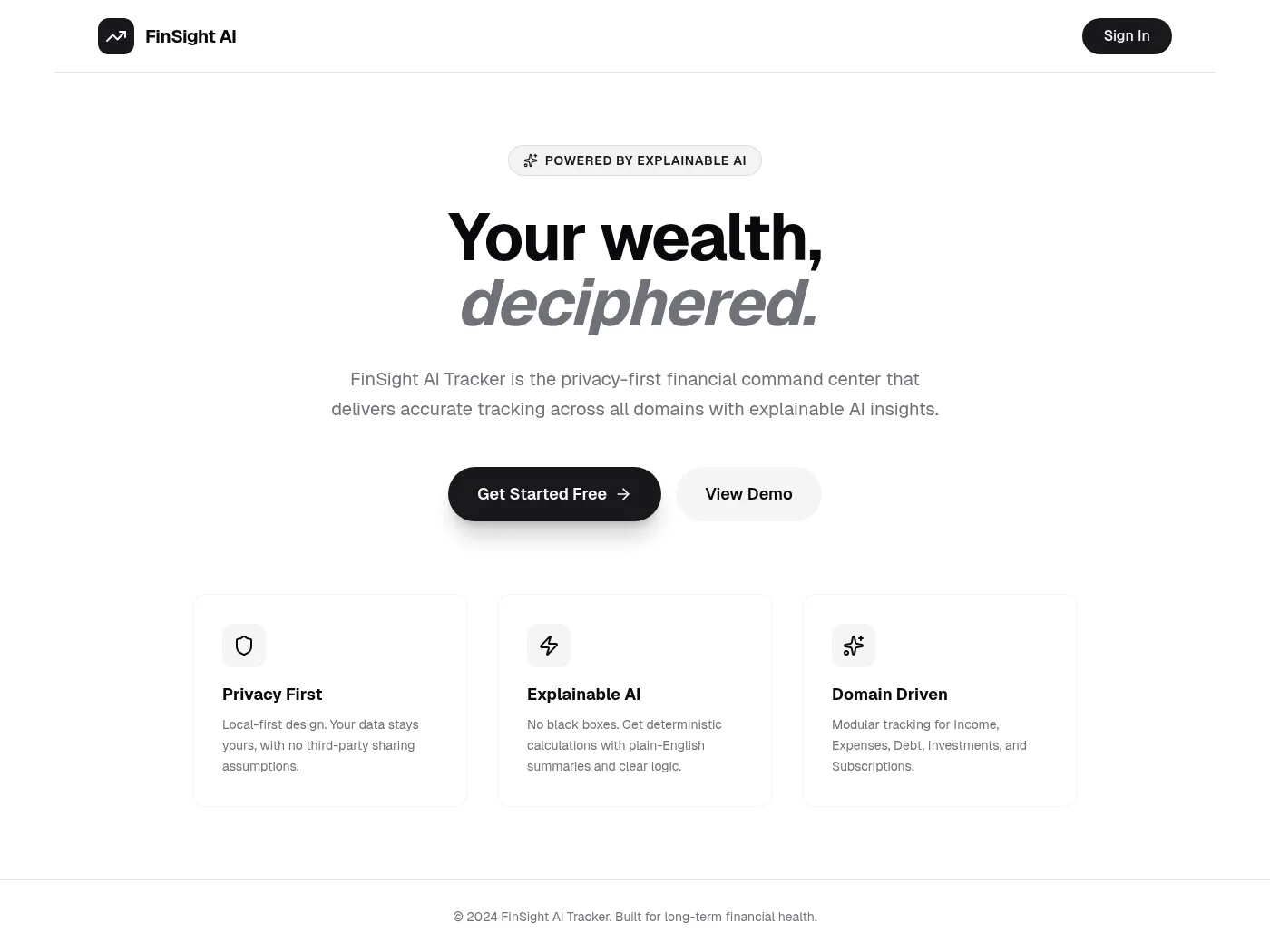 FinSight AI Tracker