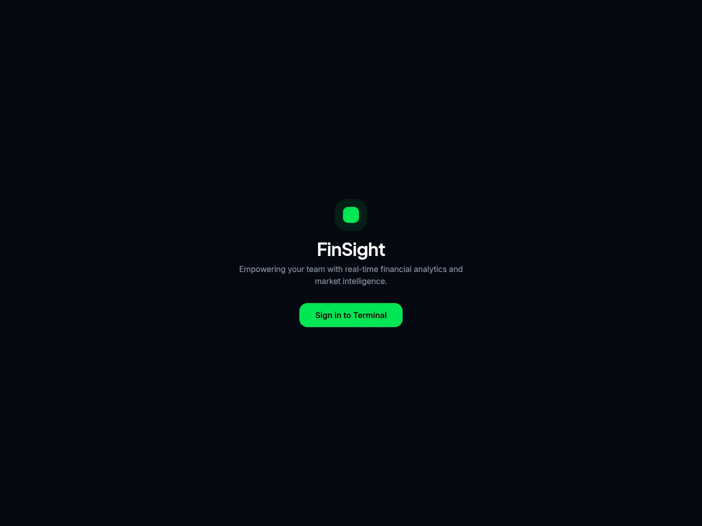 FinSight Dashboard