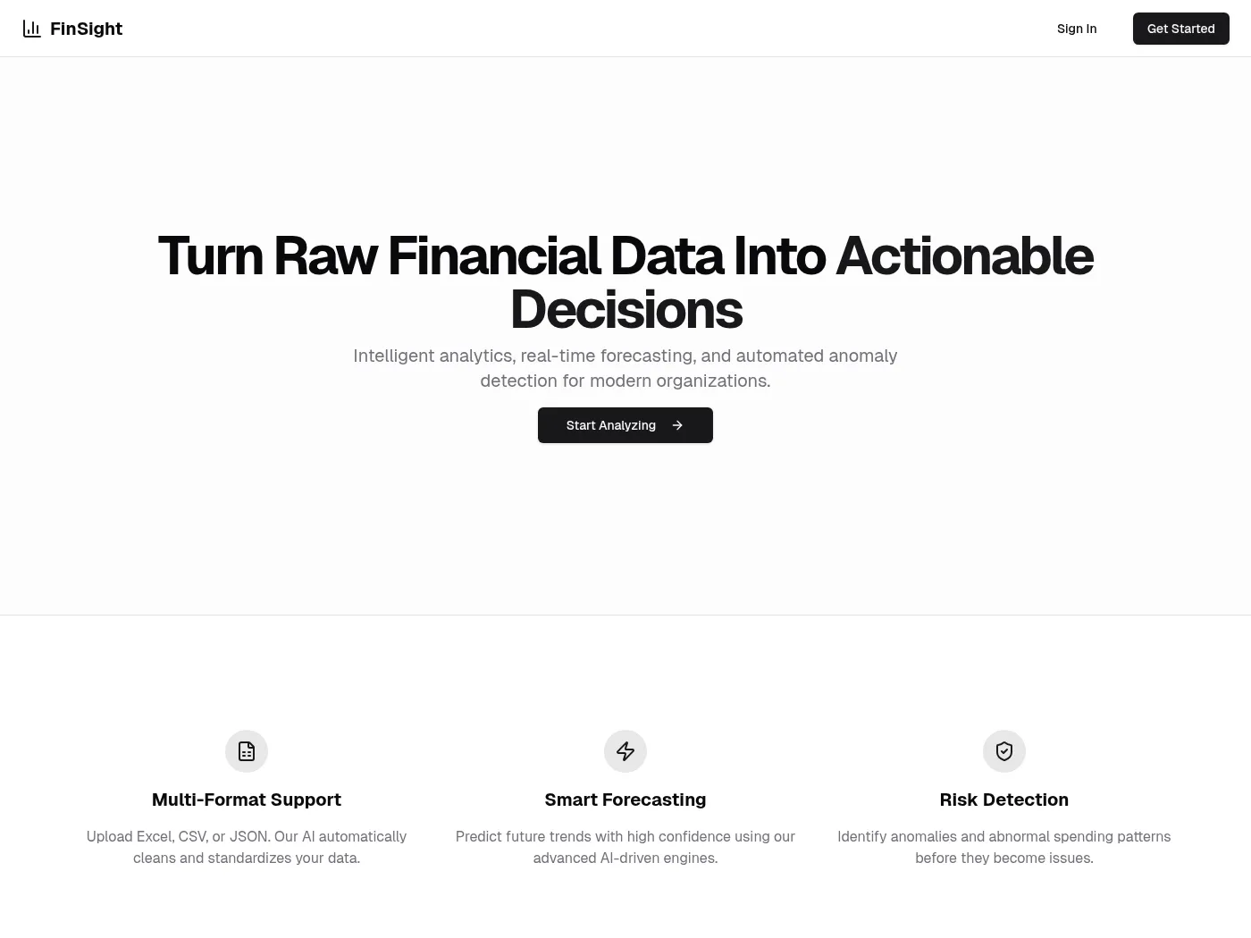 FinSight Intelligence Platform