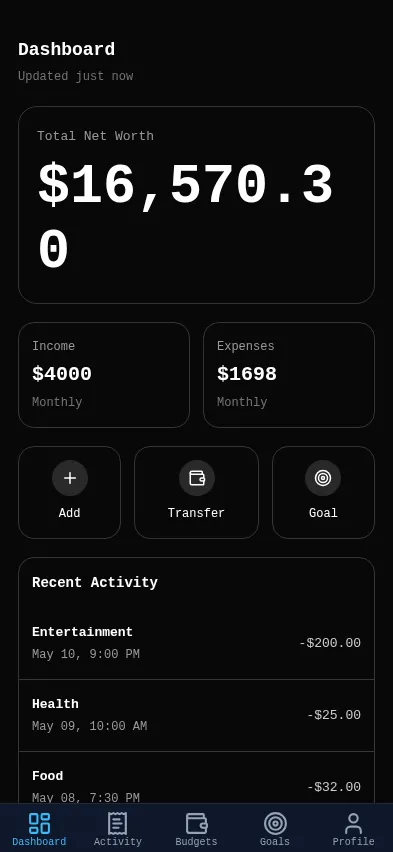 FinTrack Mobile
