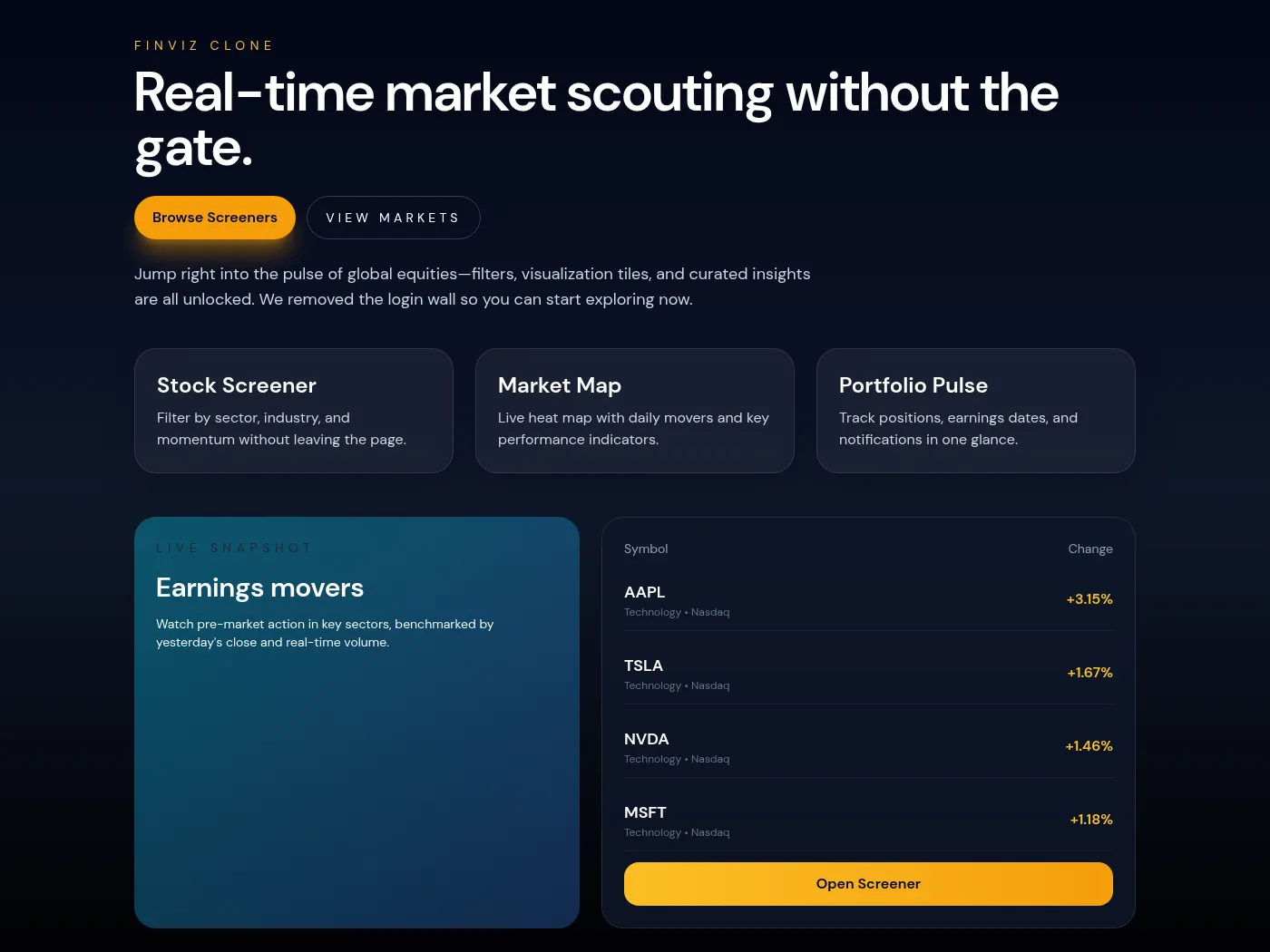 Finviz Clone