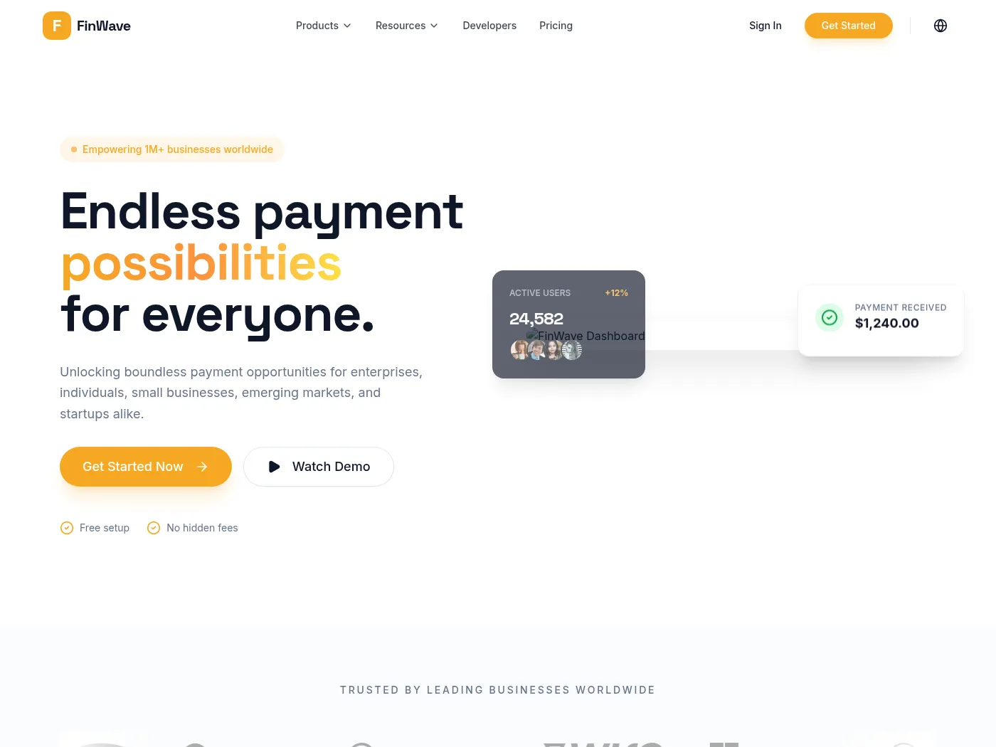 FinWave Payments Clone