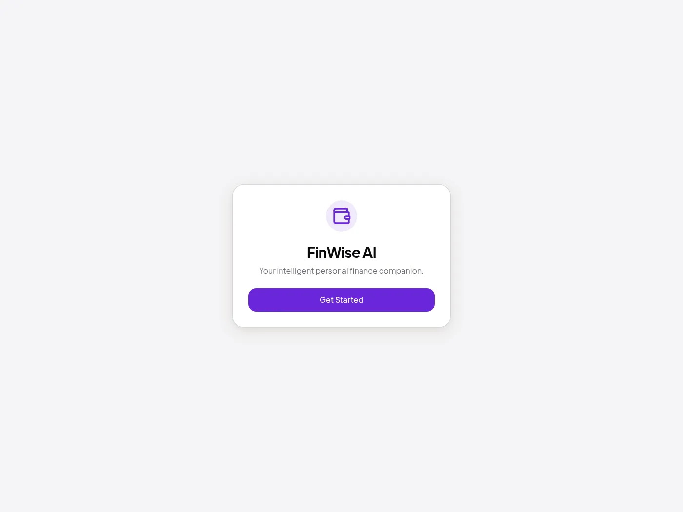 FinWise AI Advisor
