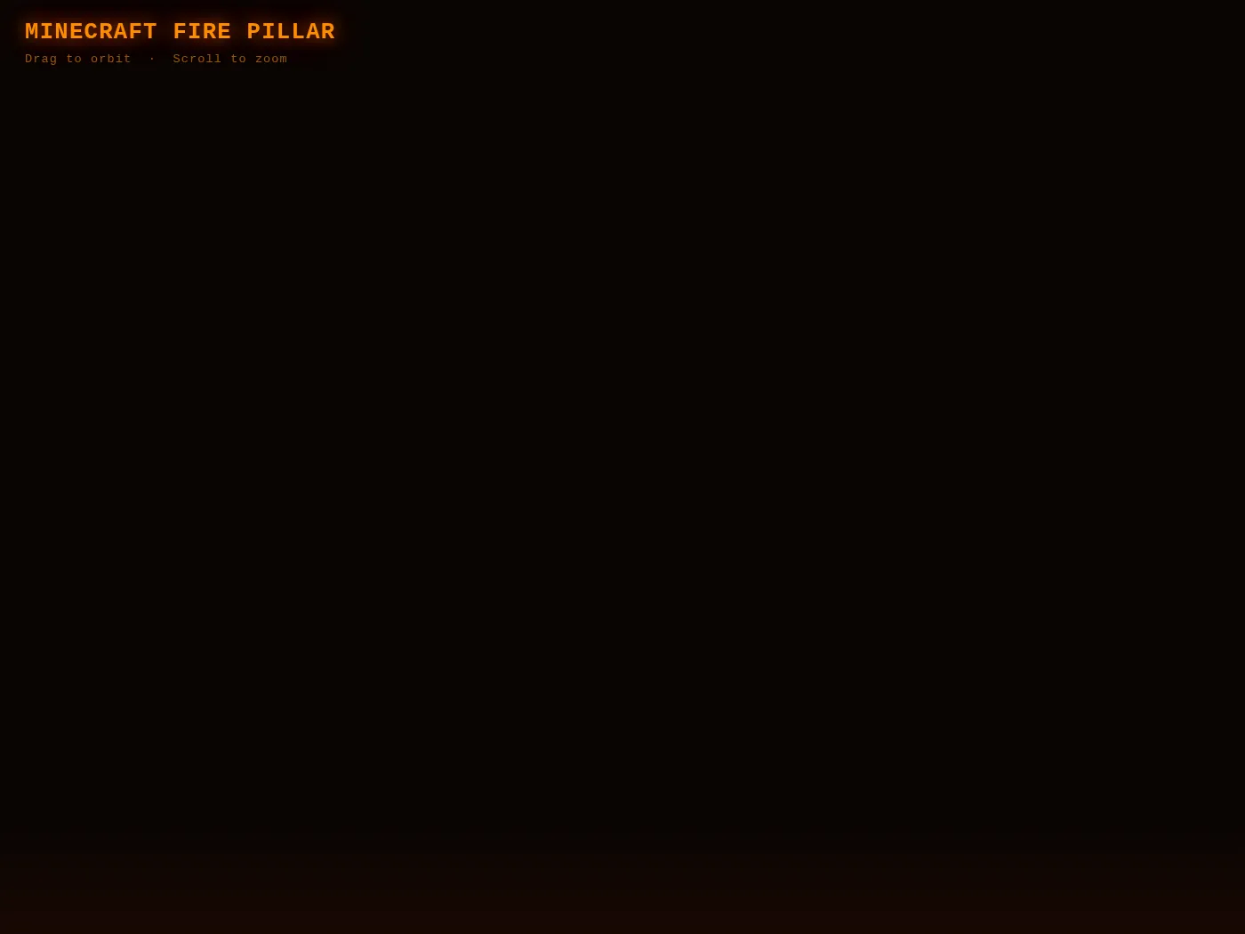 Fire Pillar 3D Model