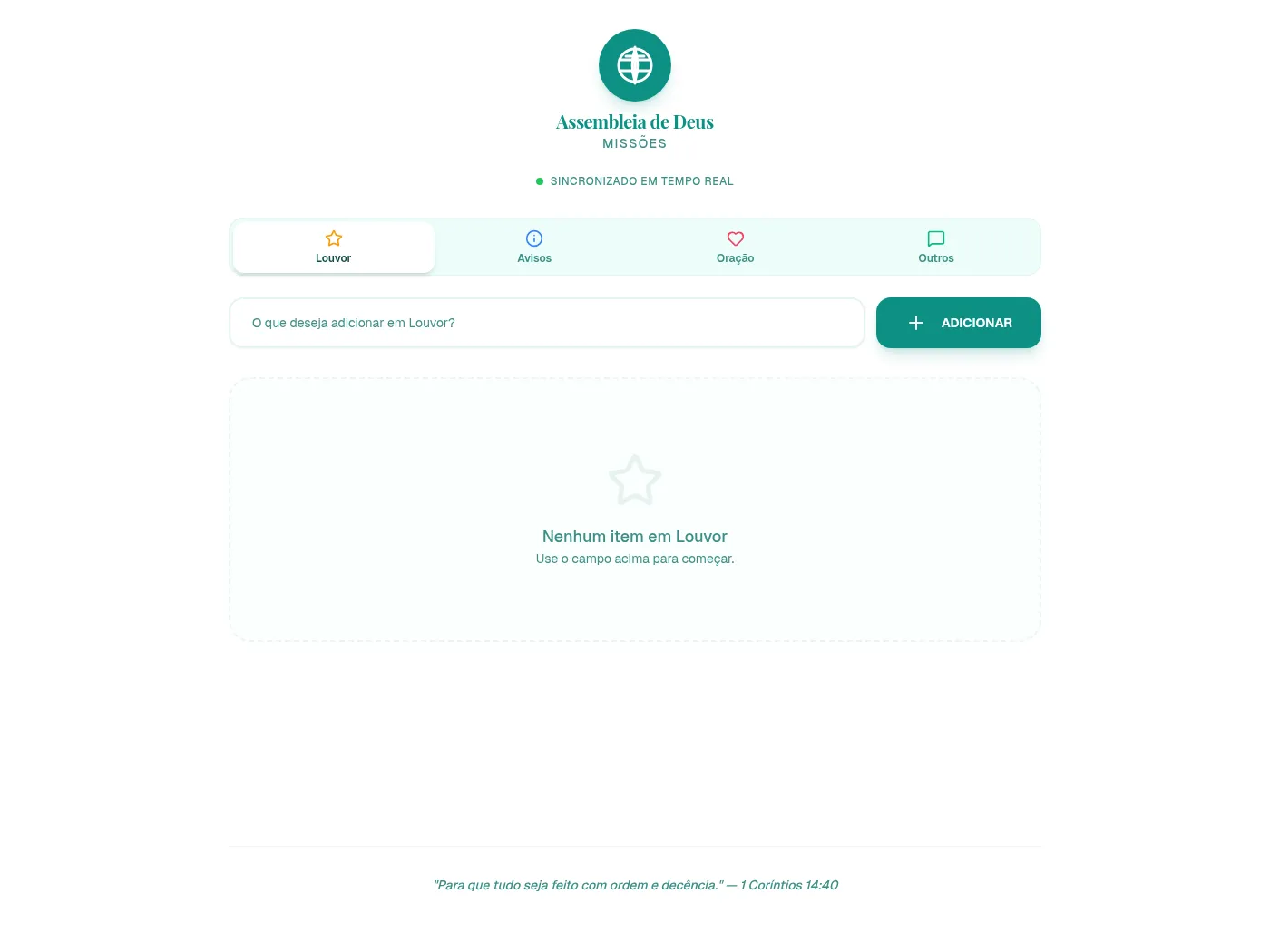 Firebase Model Igreja