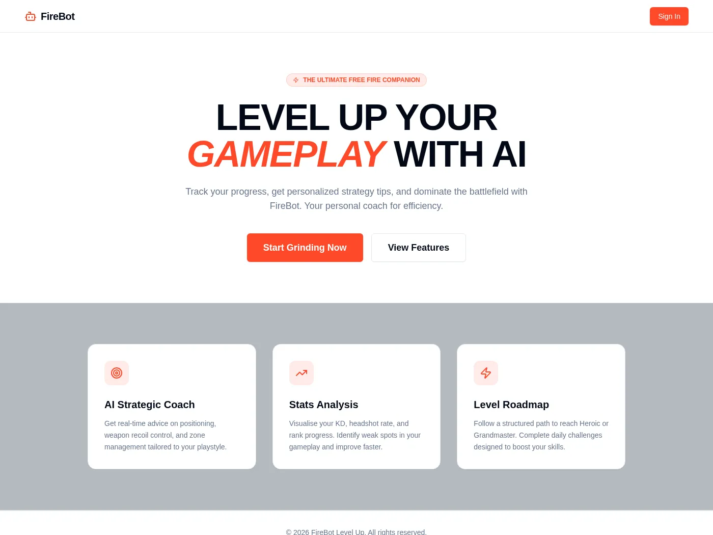 FireBot Level Up