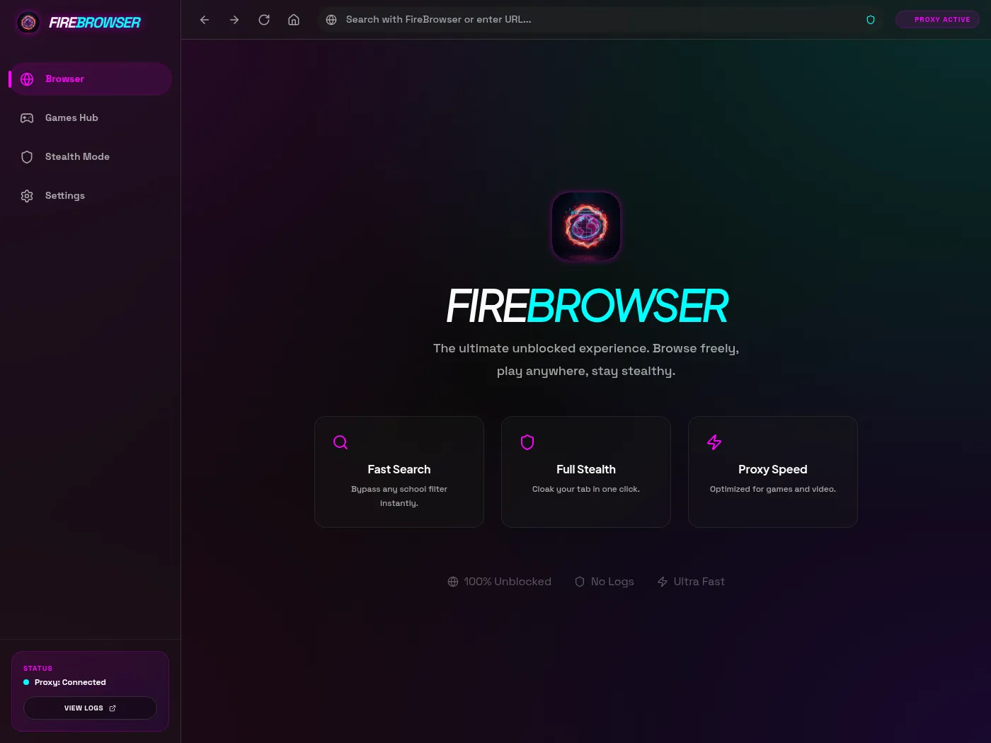 FireBrowser Proxy Portal