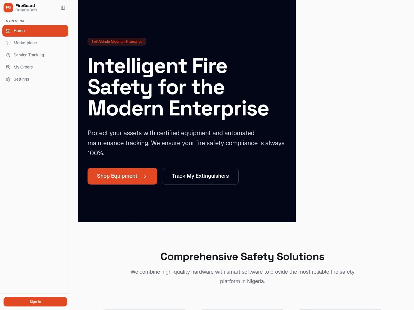 FireGuard Enterprise Portal