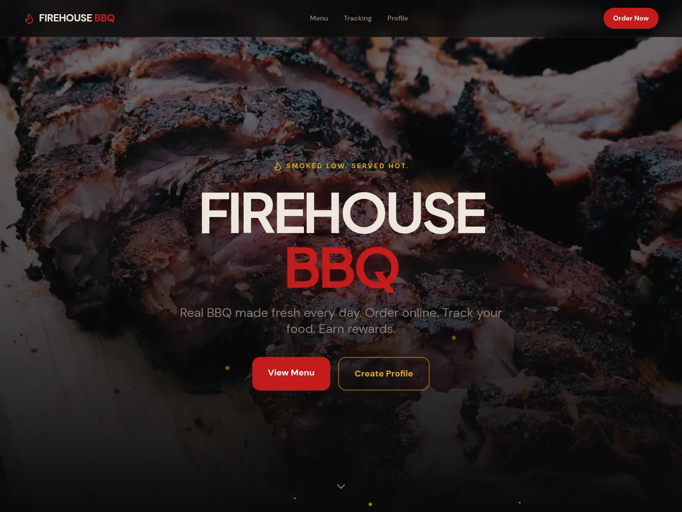 Firehouse BBQ Ordering Site