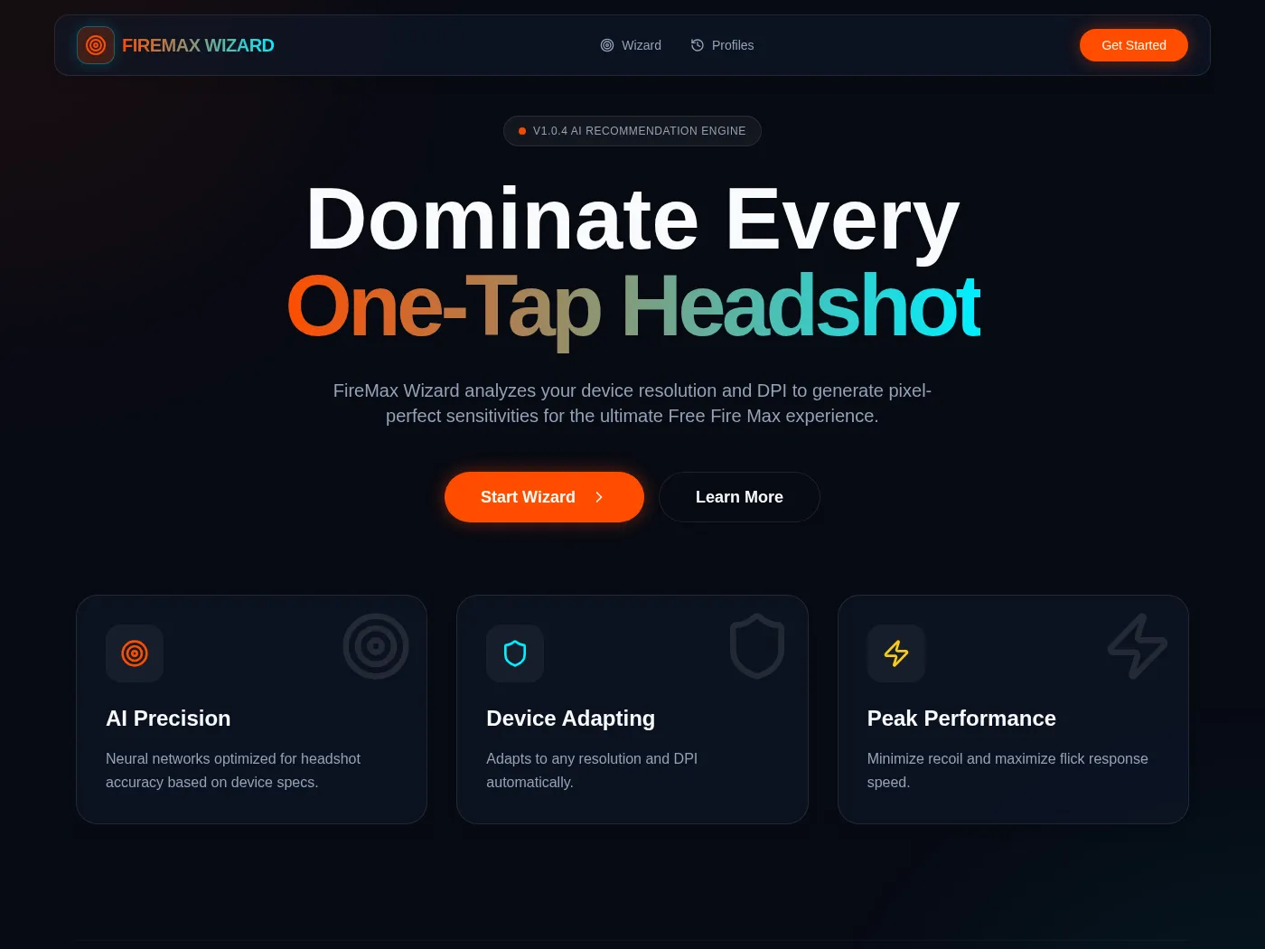 FireMax Sensitivity Wizard