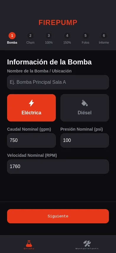 FIREPUMP Diagnostic App