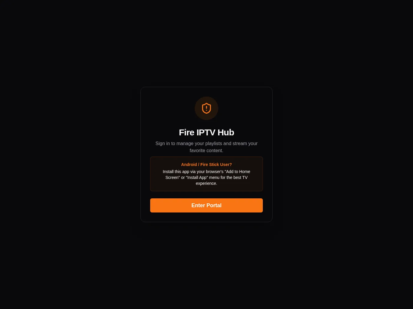 Fire Stick IPTV Hub