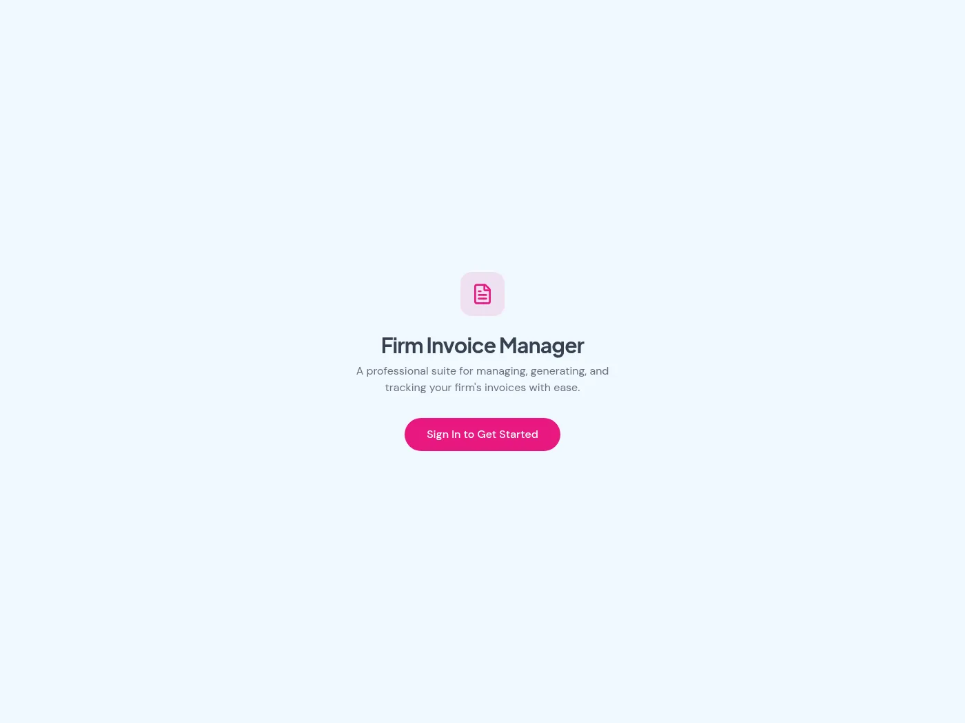 Firm Invoice Manager