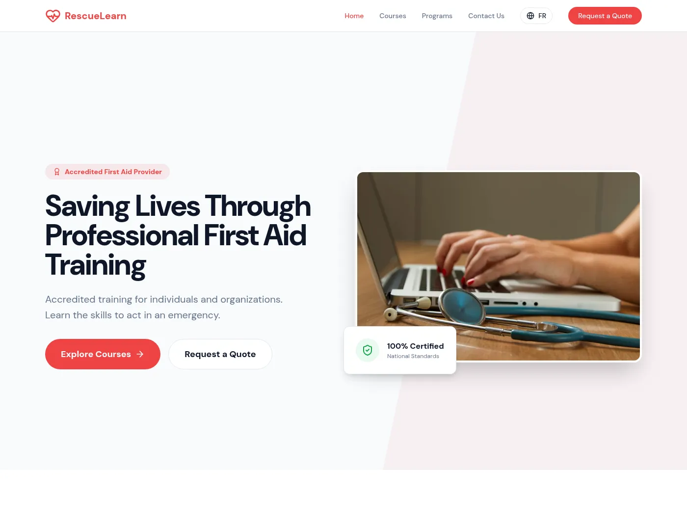 RescueLearn Web Portal