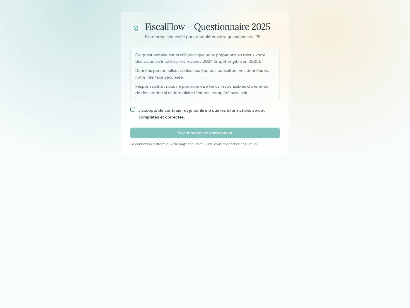 FiscalFlow Questionnaire 2025