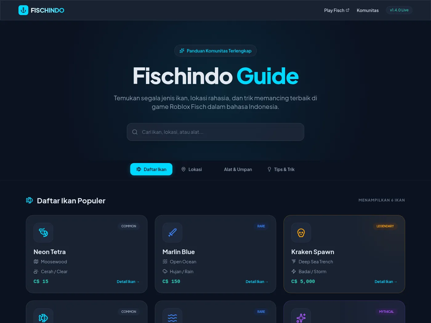 Fischindo Guide Web