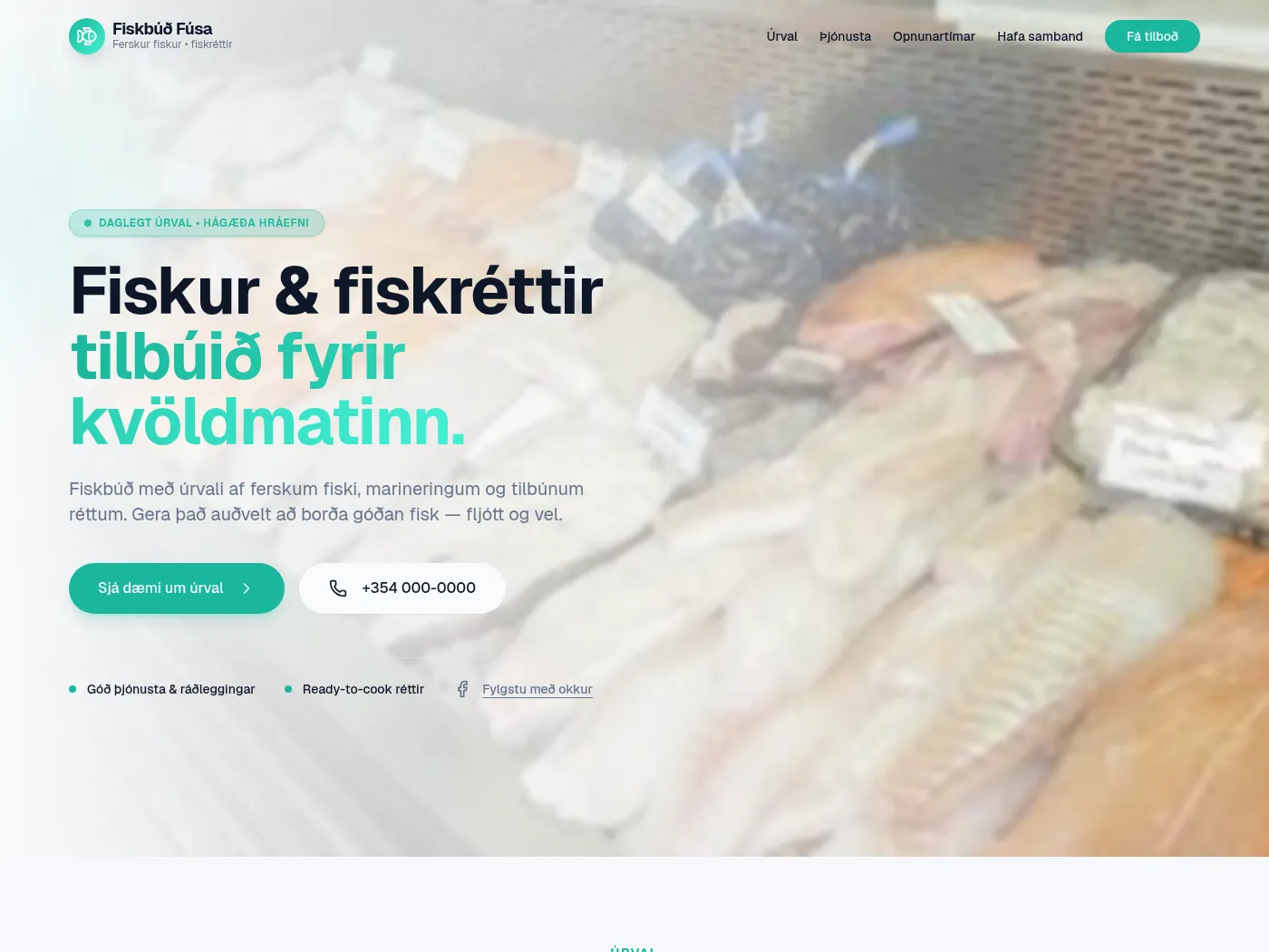 Fiskbúð Fúsa Webpage