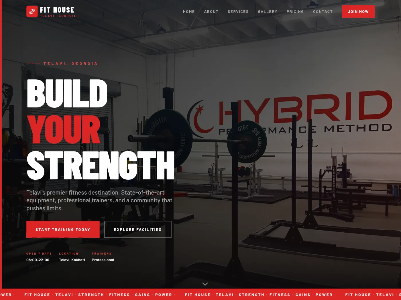 Fit House Gym Site