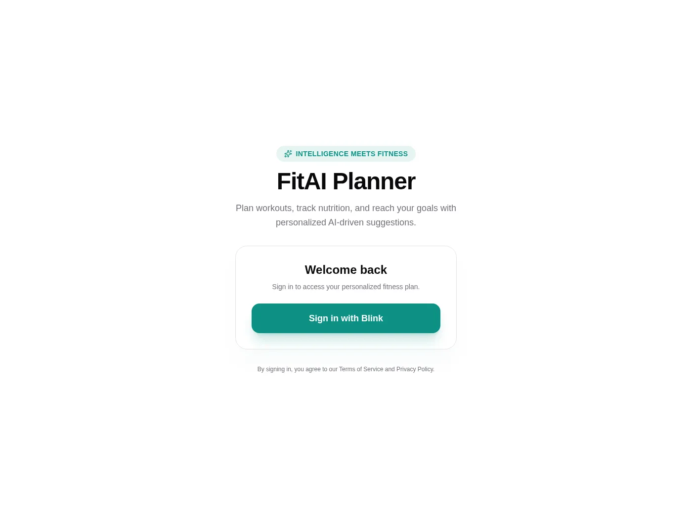 FitAI Planner
