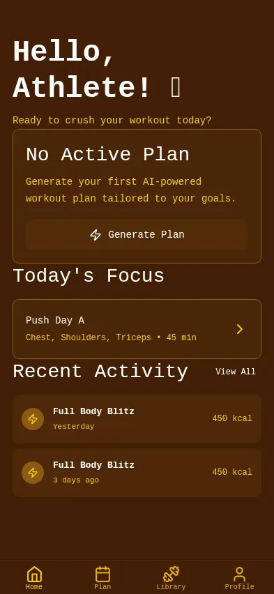 FitAI Workout Planner
