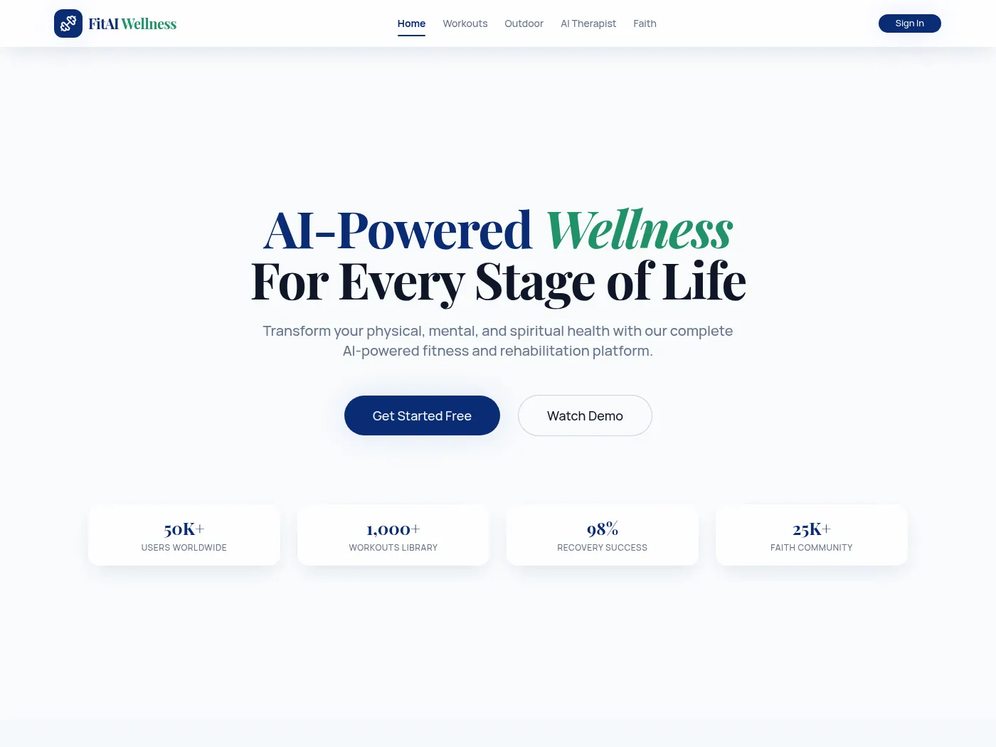 FitAI Wellness Pro