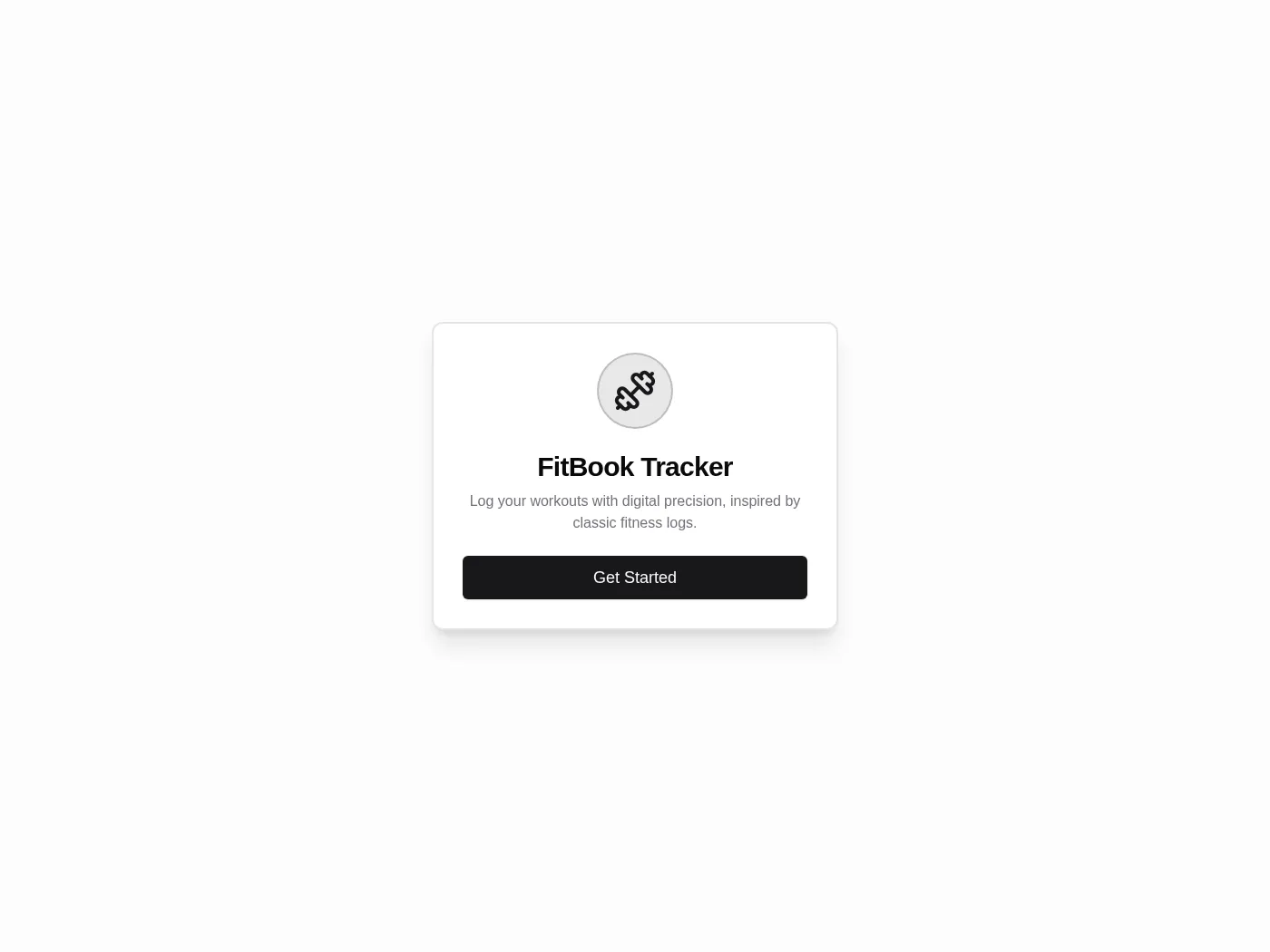 FitBook Tracker