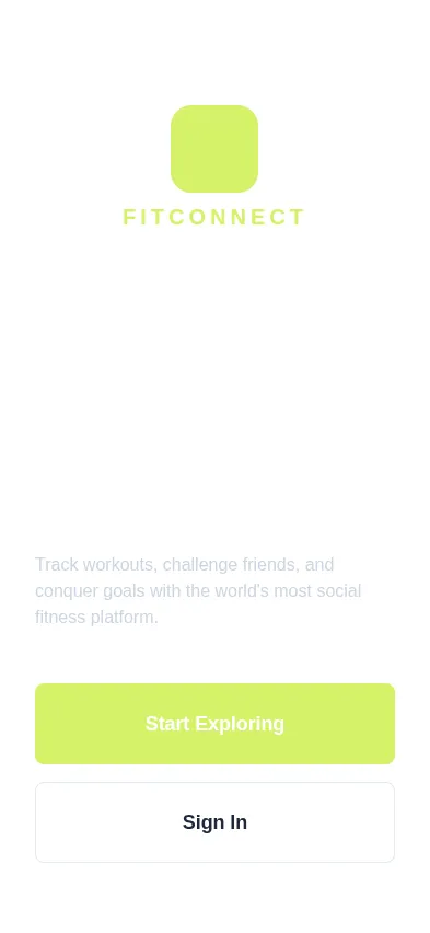 FitConnect Social Fitness