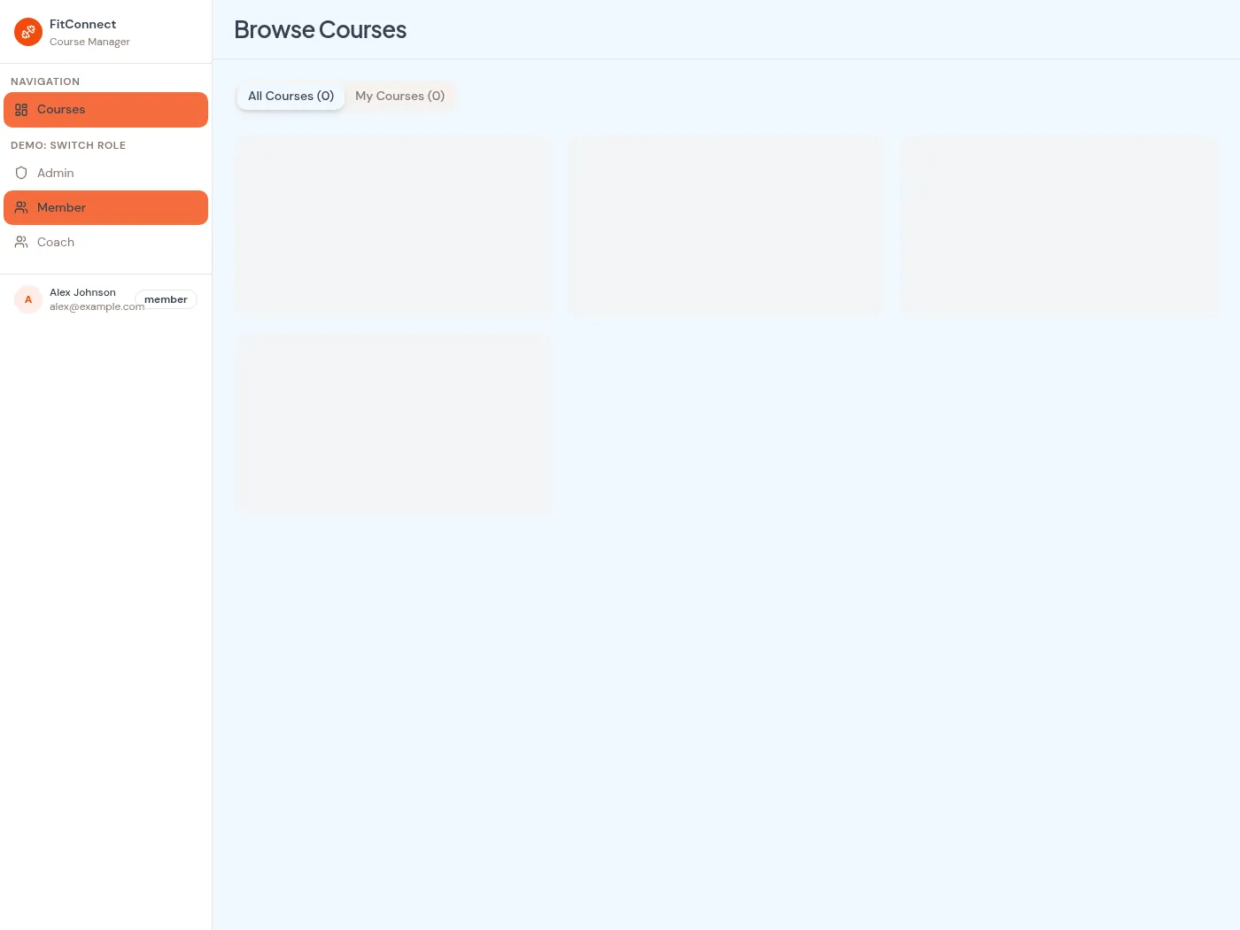 FitConnect User Schema