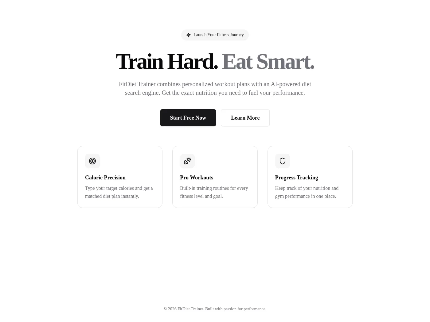 FitDiet Trainer