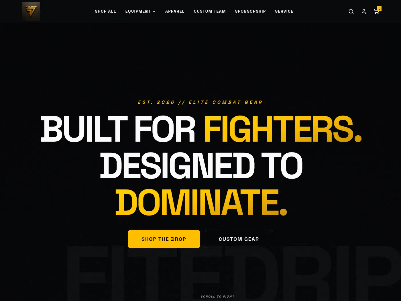 FITE DRIP Elite Storefront