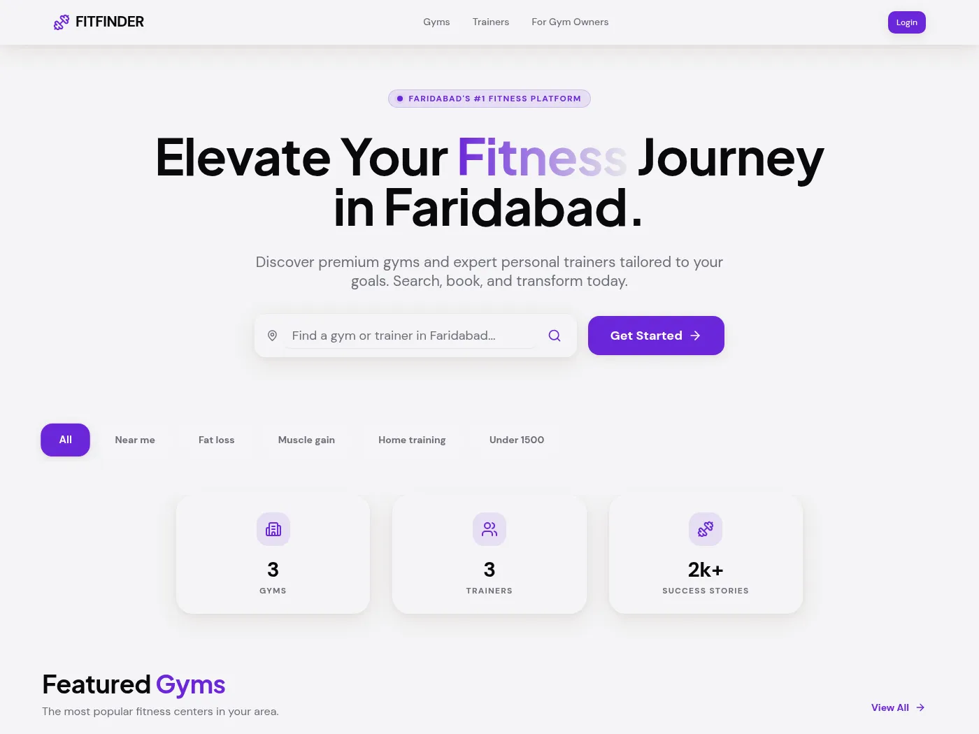 FitFinder Faridabad