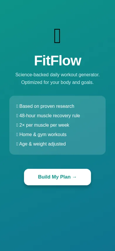 FitFlow Generator