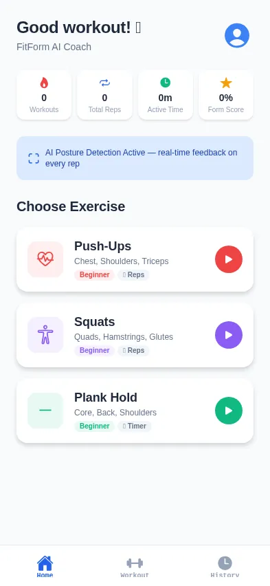 FitForm AI Coach