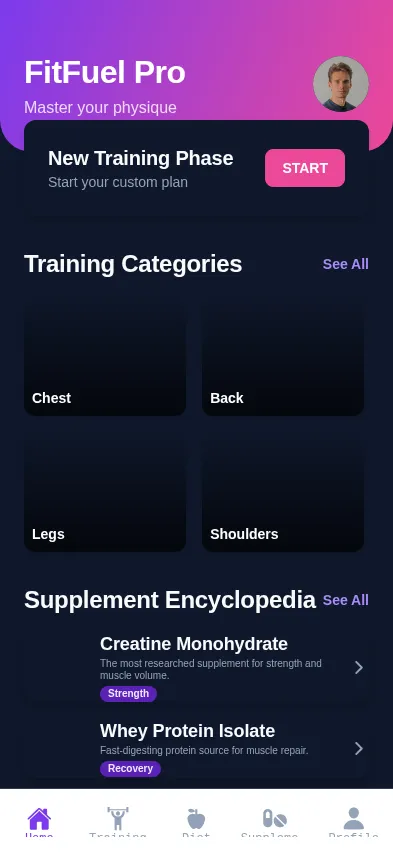 FitFuel Pro App