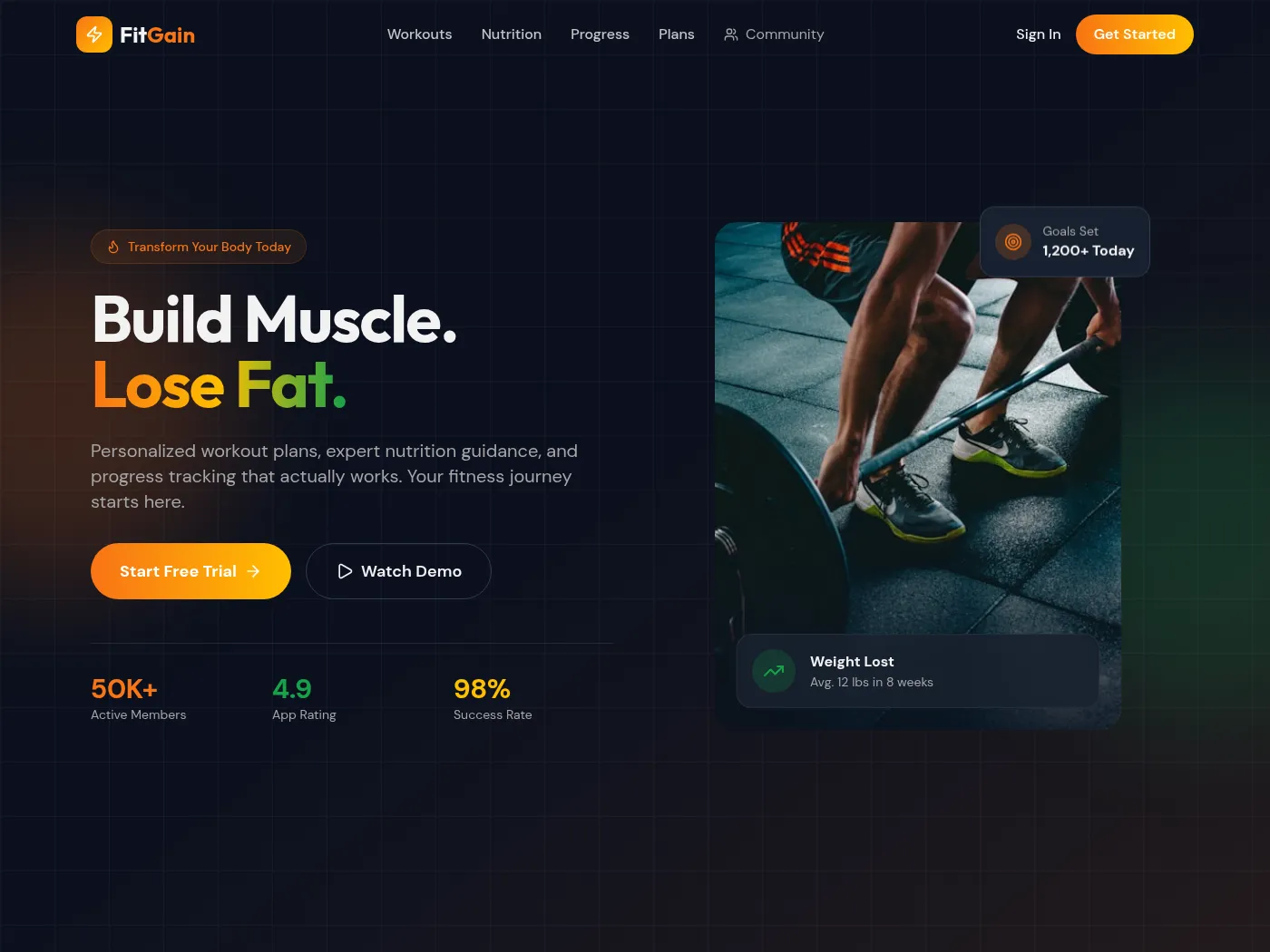 FitGain Web Portal
