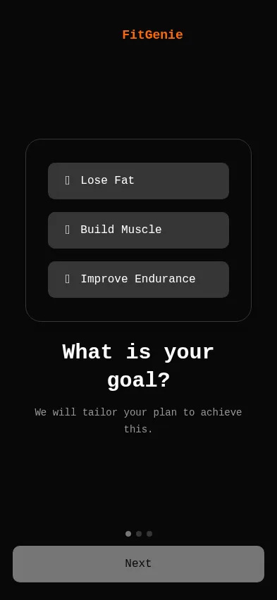 FitGenie AI Trainer