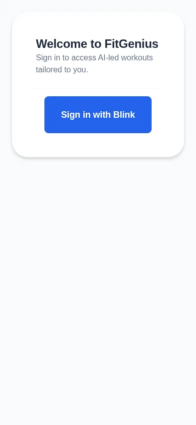 FitGenius AI Trainer