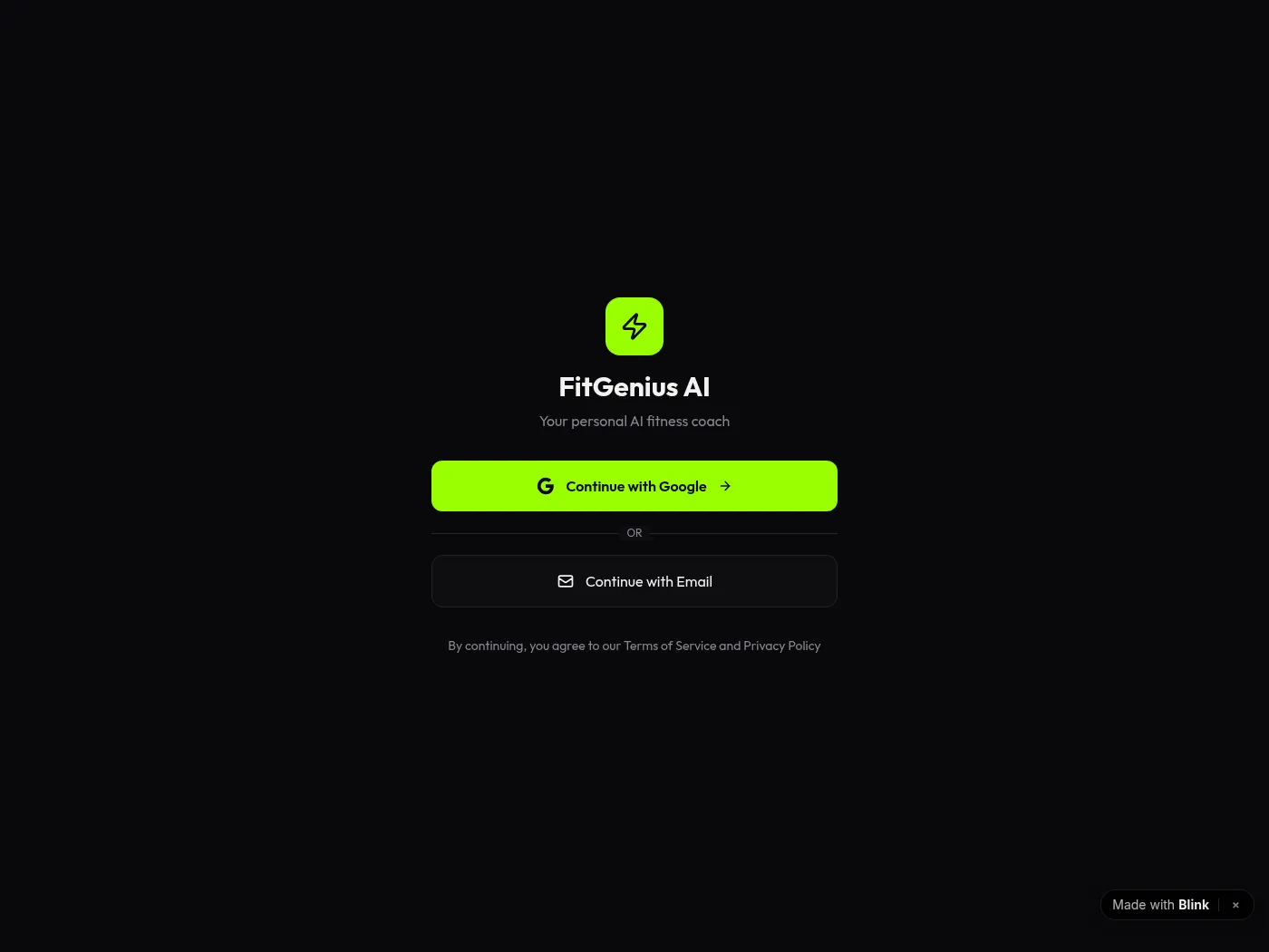 FitGenius AI SaaS